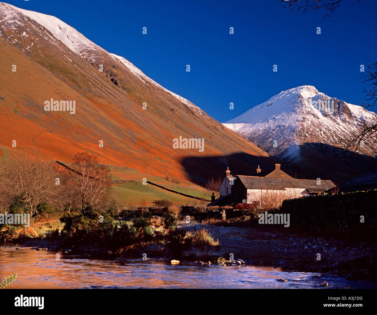 Wasdale Head and Great Gable Cumbria England UK Stock Photo - Alamy
