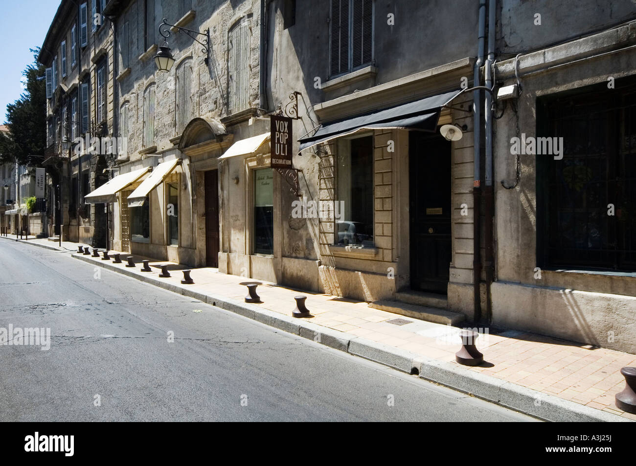 Typical street in Avignon, Vaucluse, Provence, France Stock Photo - Alamy