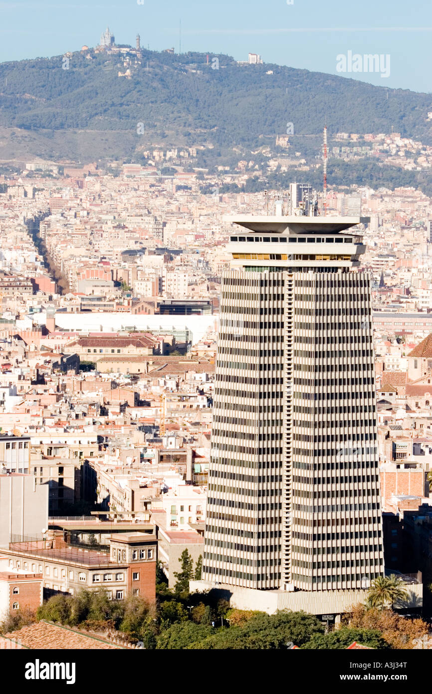 AERIAL VIEW OF COLON, COLOM TOWER, TORRE, IN BARCELONA Stock Photo - Alamy