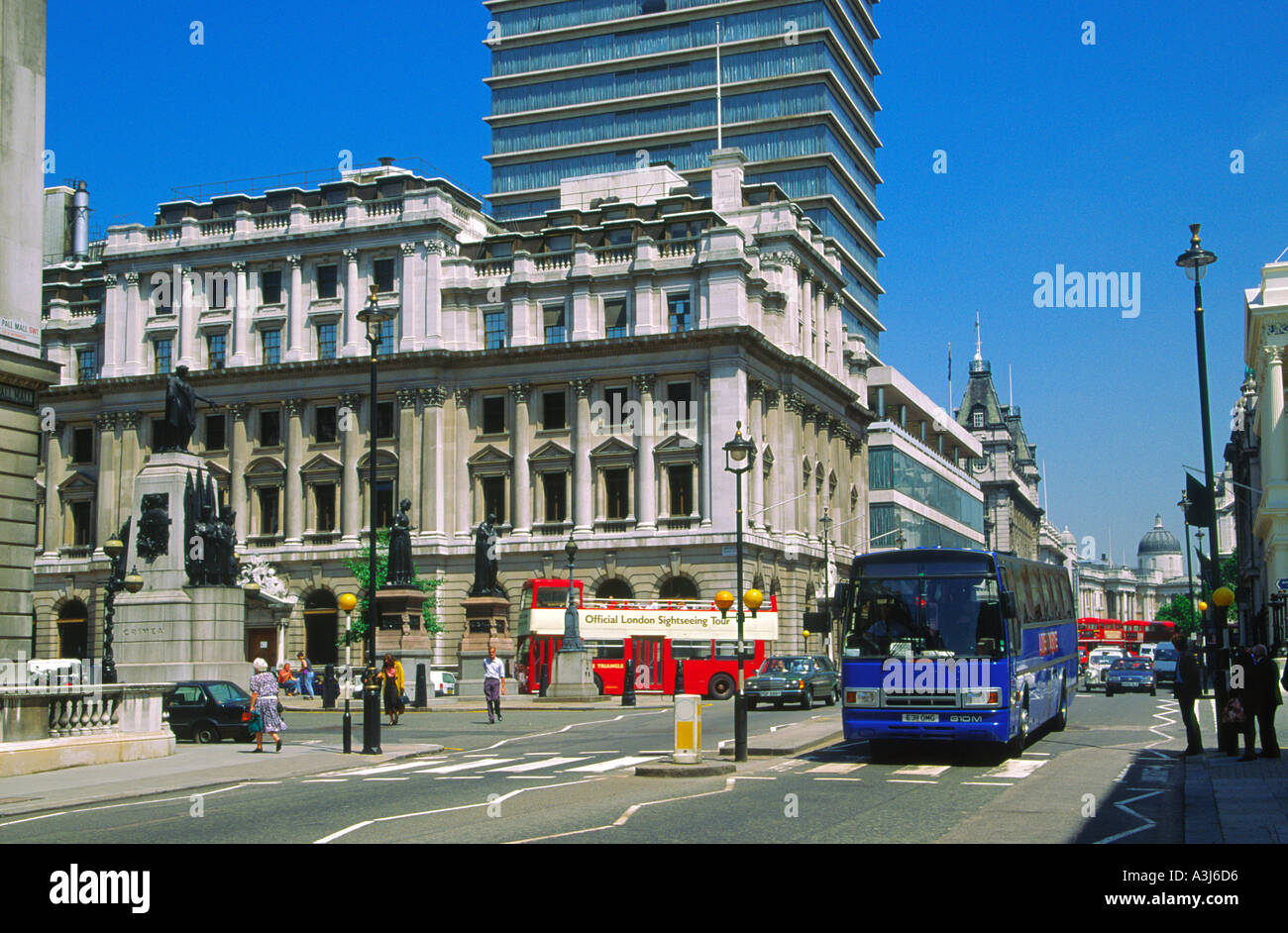 Pall Mall junction with Waterloo Place London England Stock Photo - Alamy