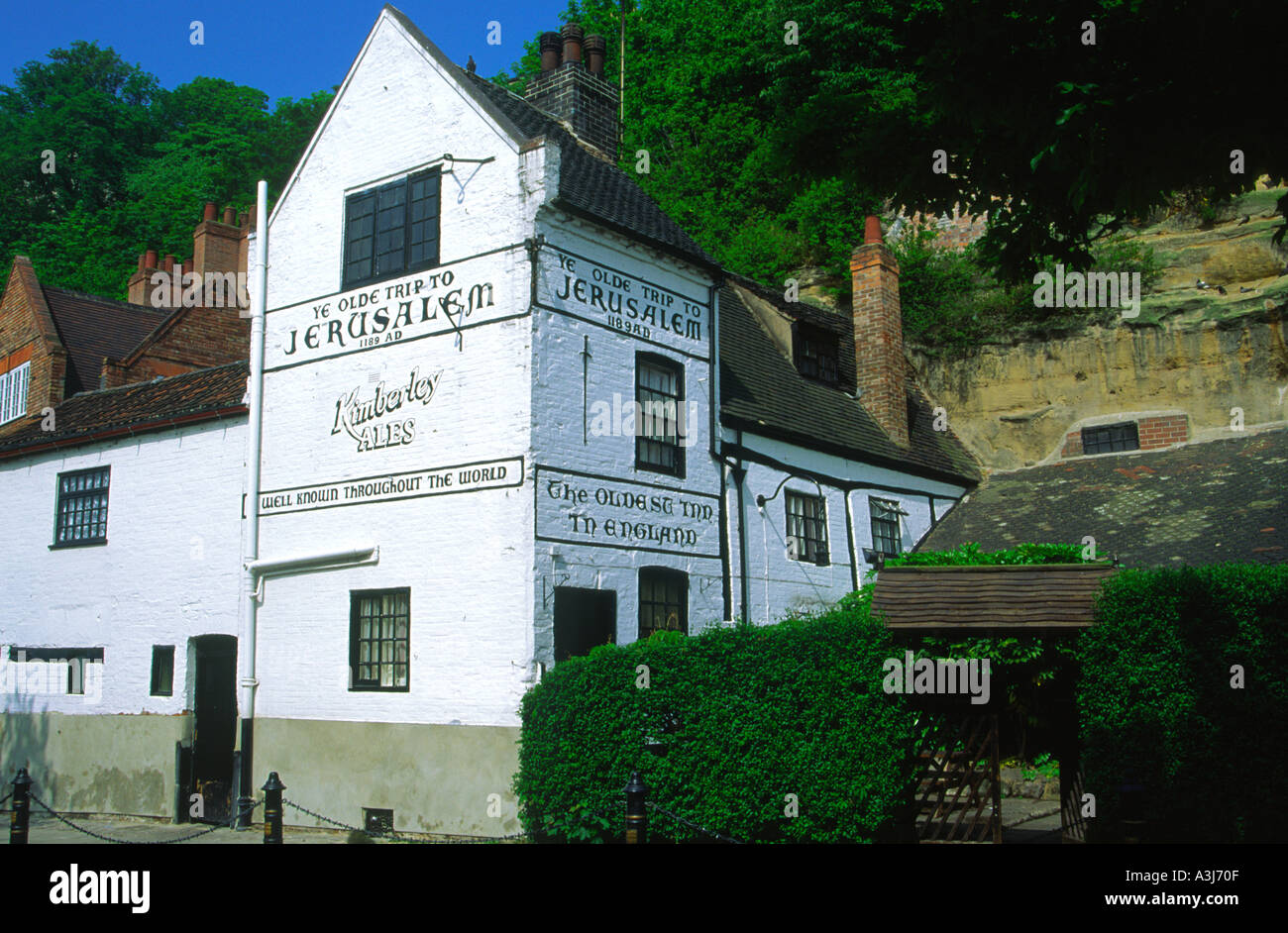 Ye Olde Trip to Jerusalem Nottingham England Stock Photo - Alamy