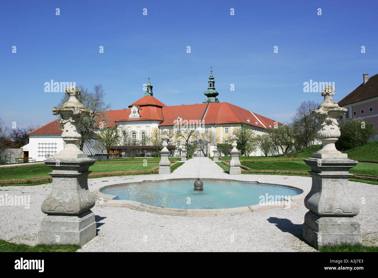 historical garden of the Benedictine monastery of Seitenstetten Lower ...