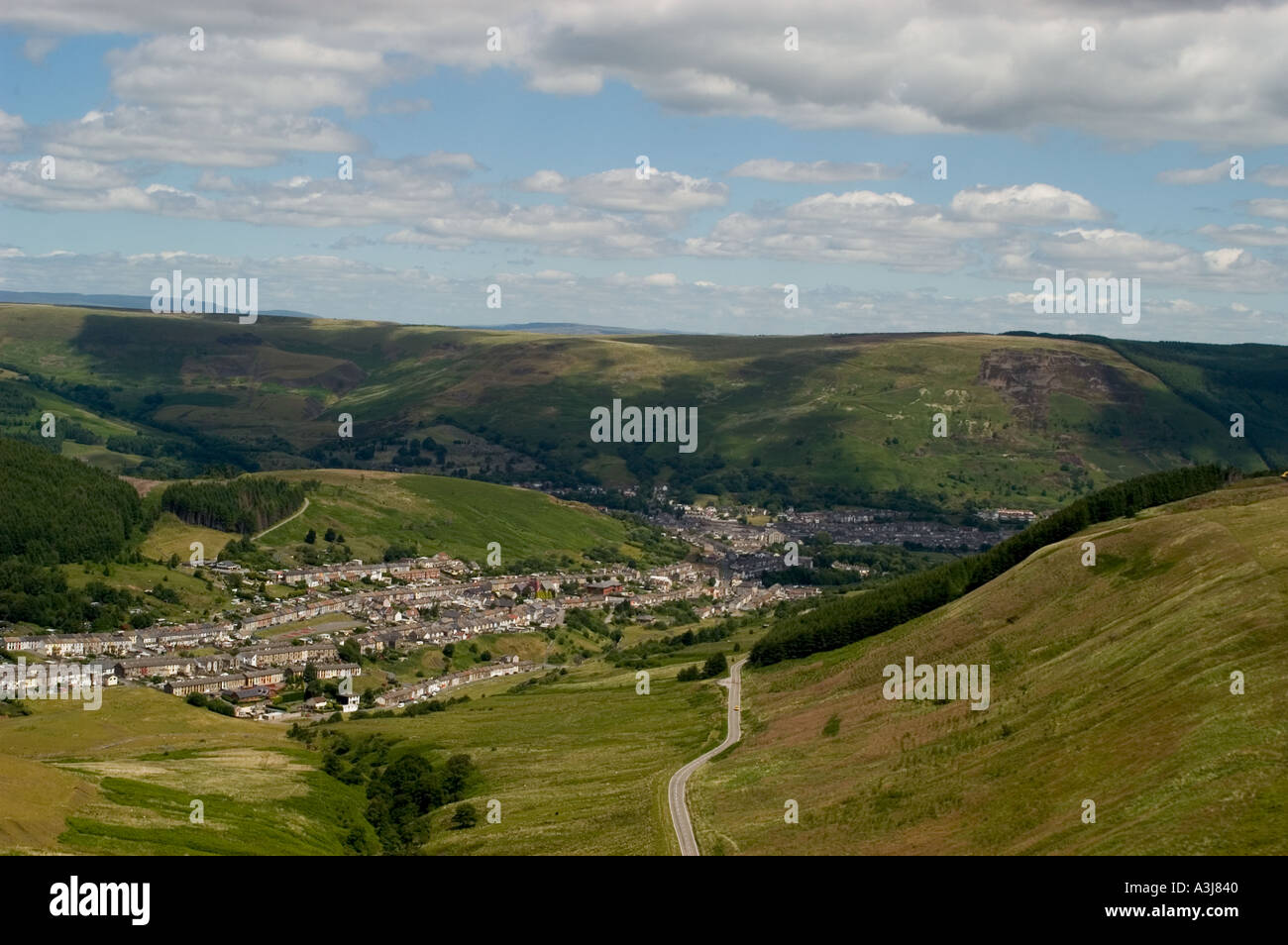 The Town of Treorchy in the Rhondda Valley Stock Photo - Alamy