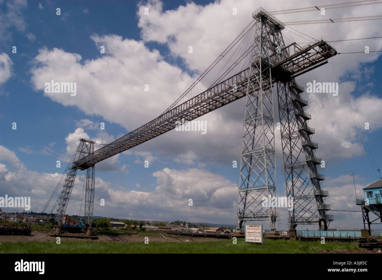 Transporter Bridge across the River Usk at Newport South Wales Great ...