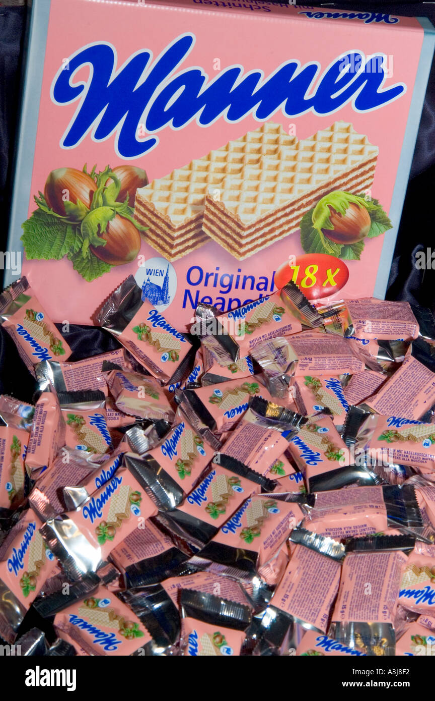 Manner a typical austrian sweet Stock Photo - Alamy