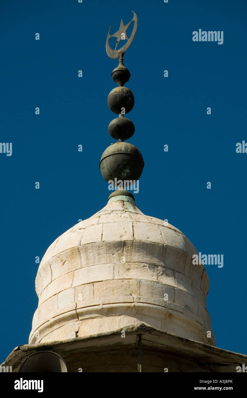 Crescent Moon on top of Minaret of Saad and Saeed or Sa'd wa Su'ayd ...