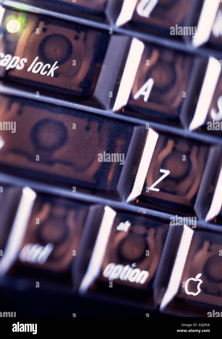 keys on Apple Macintosh computer keyboard Stock Photo - Alamy