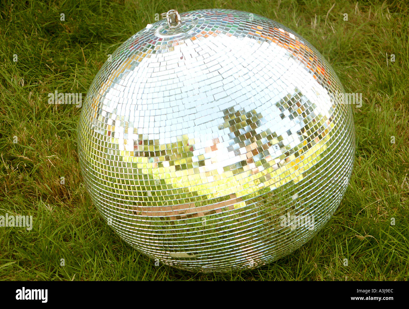 disco ball sitting on grass Stock Photo - Alamy