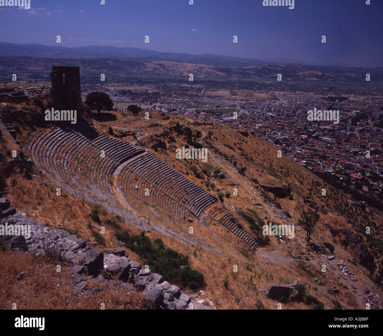 Greek amphitheatre Pergamon Turkey Stock Photo - Alamy