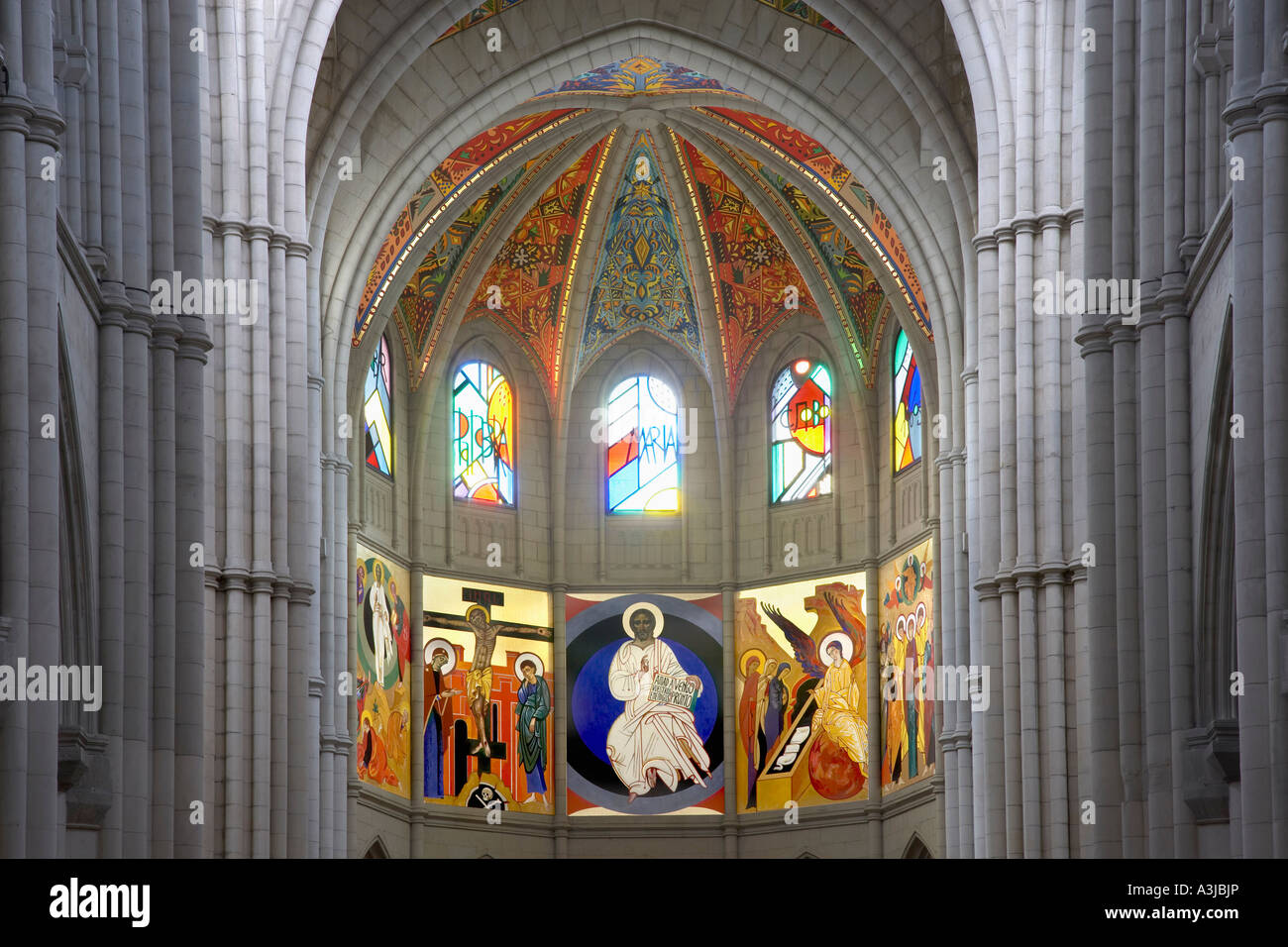 Our lady of almudena cathedral hi-res stock photography and images - Alamy