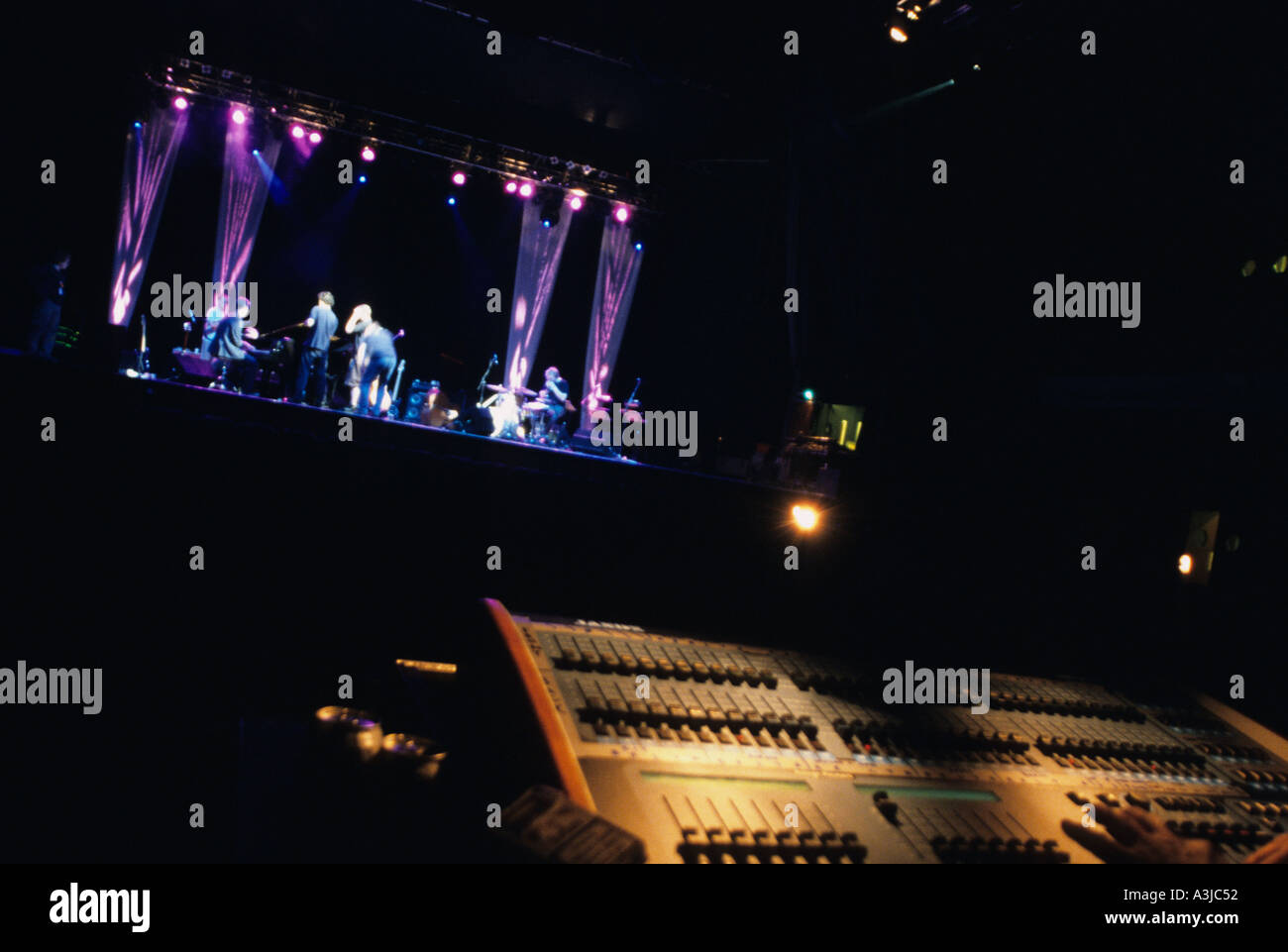 Concert sound check Stock Photo - Alamy