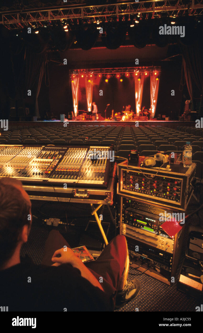 Concert sound check Stock Photo - Alamy