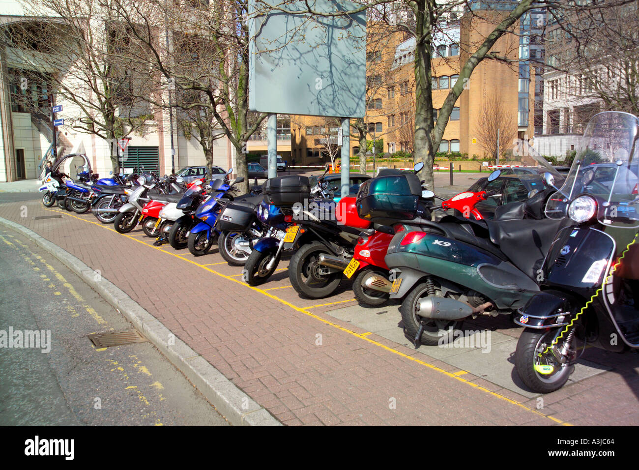 Motorbike parking london transport hi-res stock photography and images ...