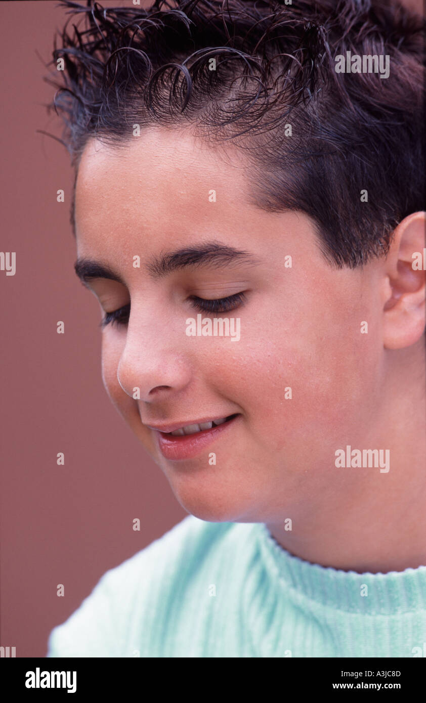 Portrait of Teenage Boy 15 years Stock Photo - Alamy
