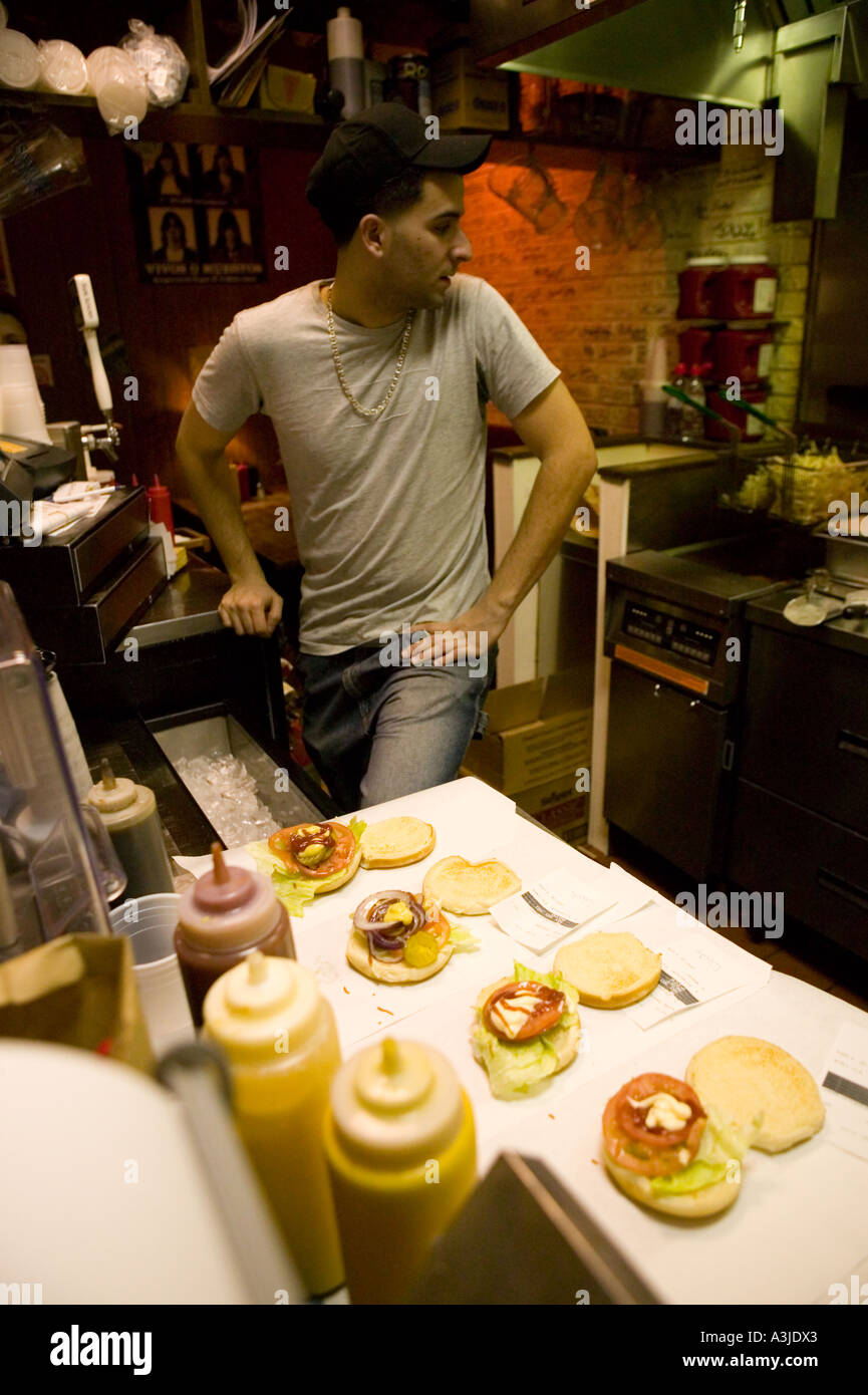 View inside the Burger Joint restaurant at the Parker Meridien hotel in ...