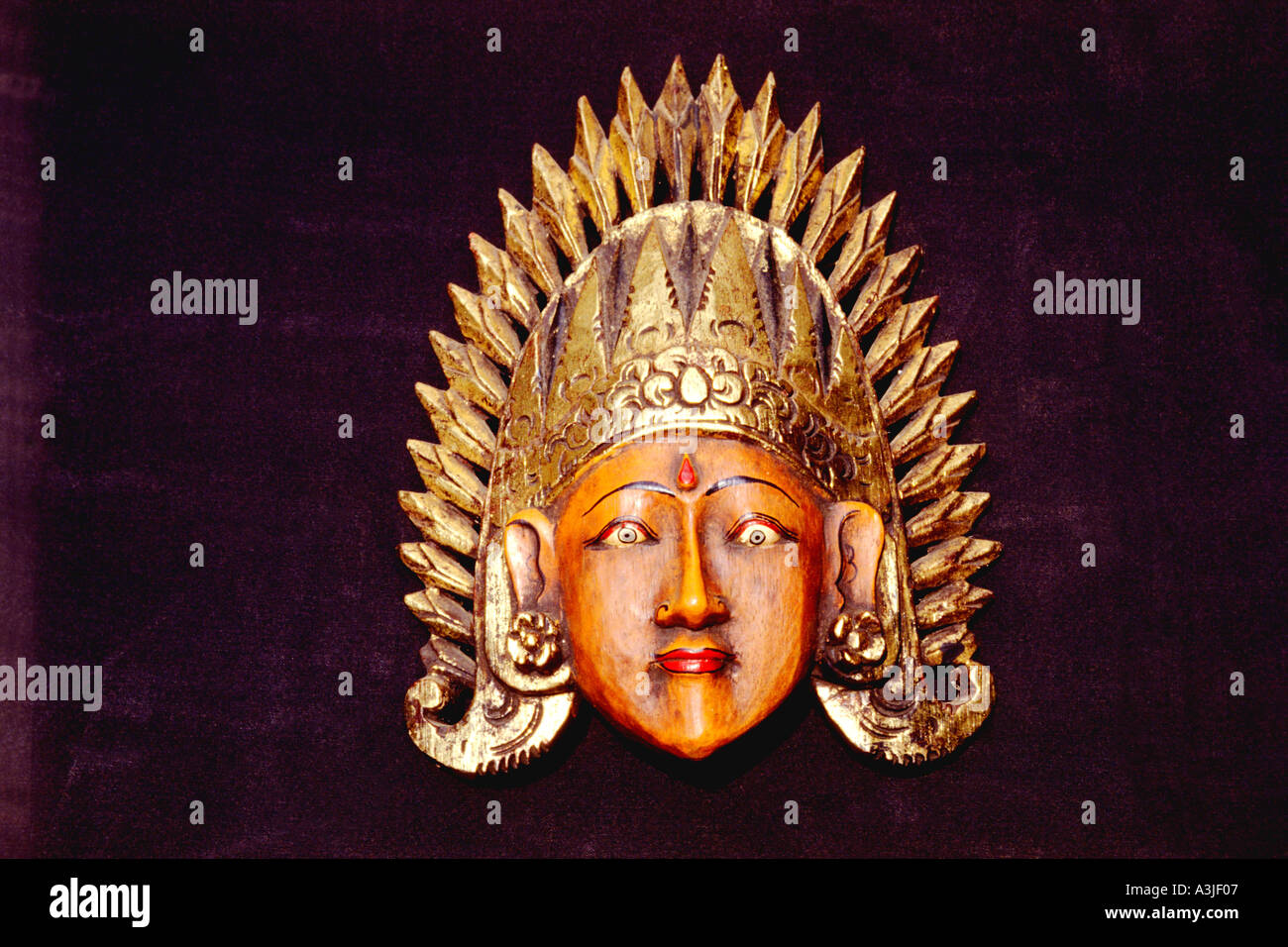 Indonesia Bali Ceremonial mask in museum Stock Photo - Alamy
