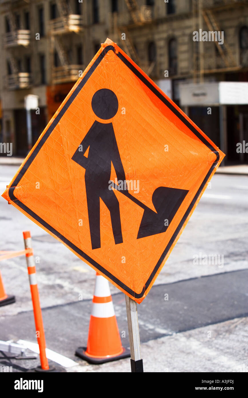 Construction roadworks safety sign hi-res stock photography and images ...