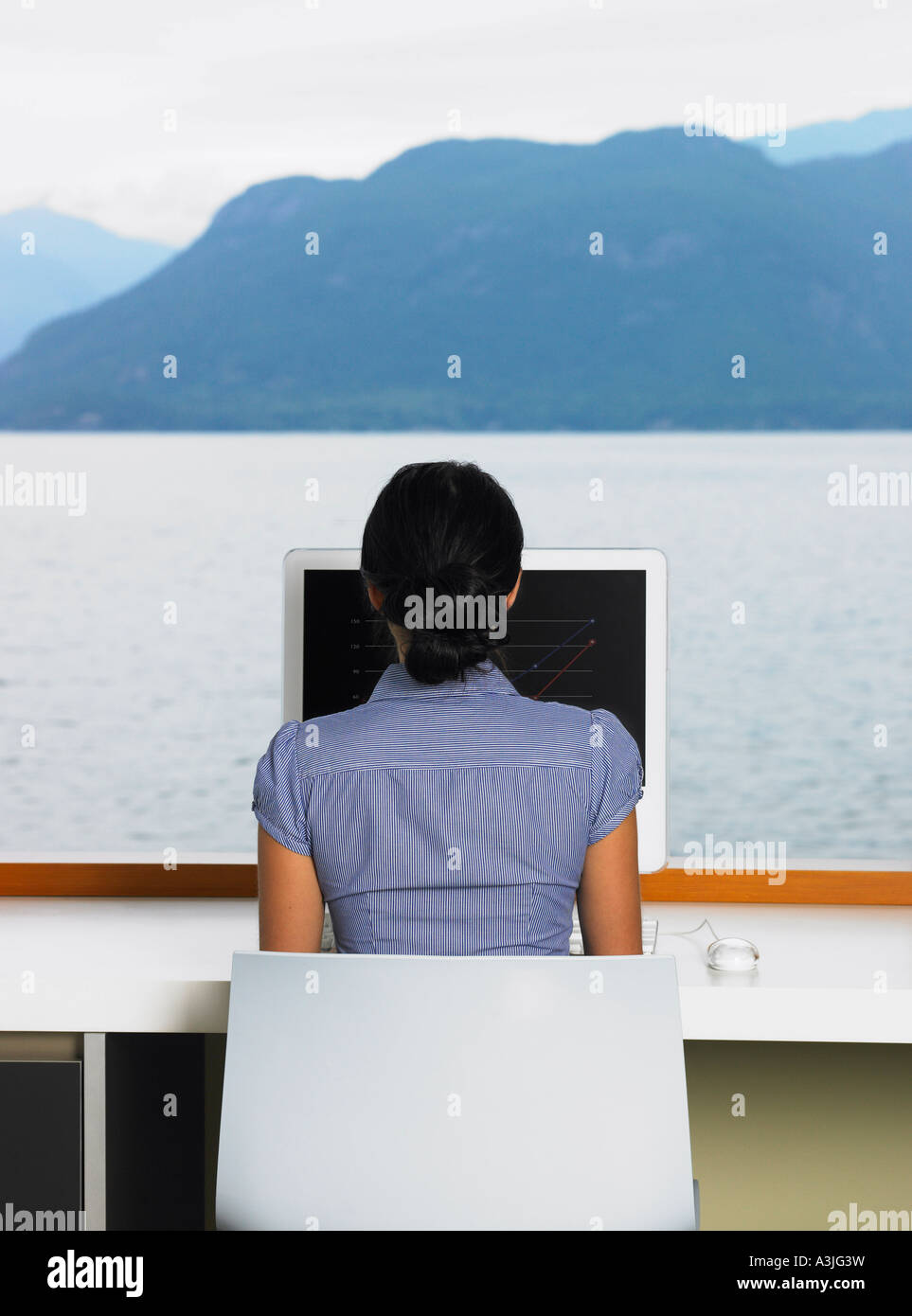 Multi Monitor Workstation High Resolution Stock Photography and Images ...