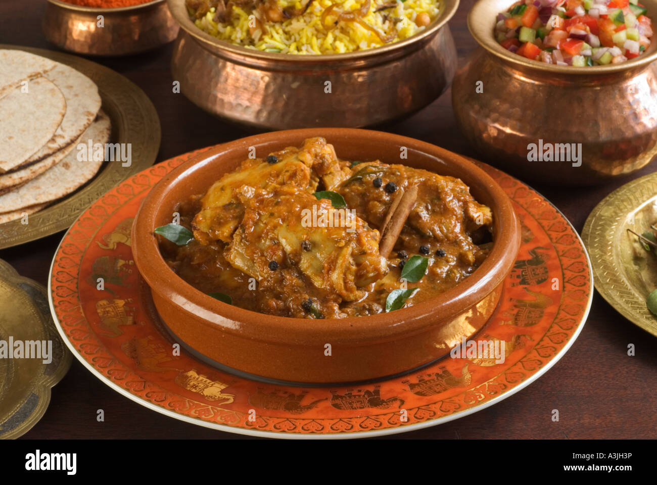 Hyderabadi Chicken India Food Stock Photo - Alamy