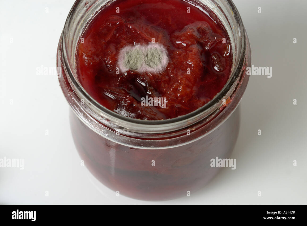 mouldy homemade jam Stock Photo - Alamy