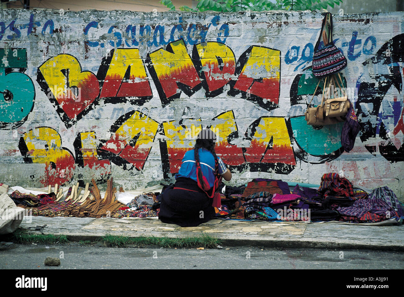handicraft stall village of palenque state of chiapas mexico Stock ...