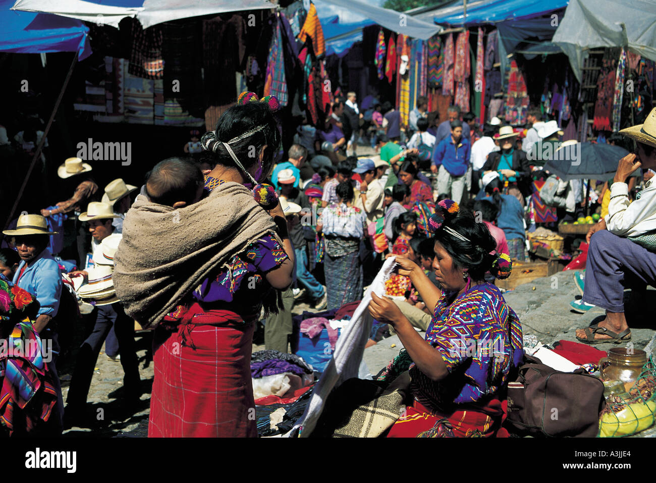 market town of chichicastenango guatemala Stock Photo - Alamy