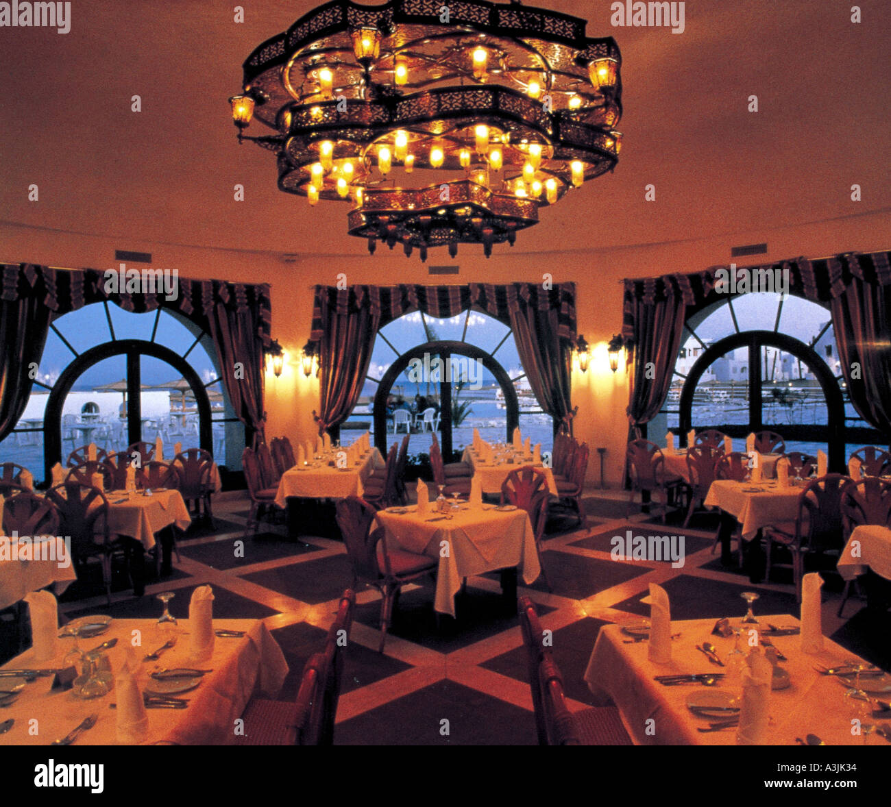 diningroom of hotel sofitel village of hurghada egypt editorial use ...