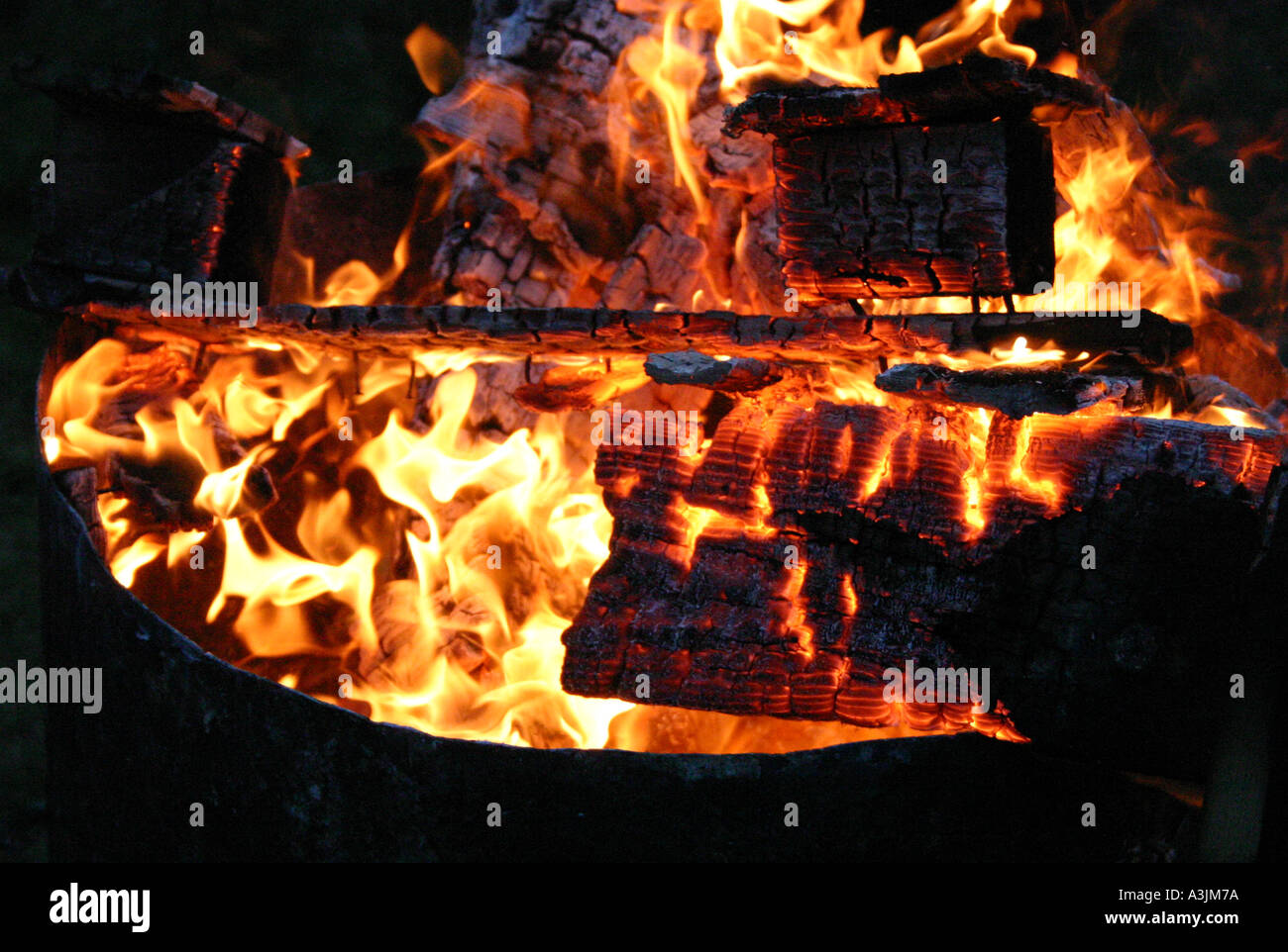 Fire and flames Stock Photo - Alamy