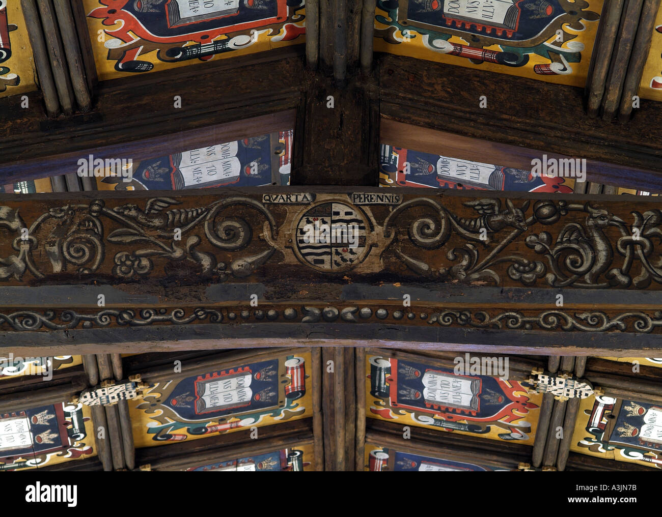 Ornate ceiling in Bodleian Library, Oxford Stock Photo - Alamy