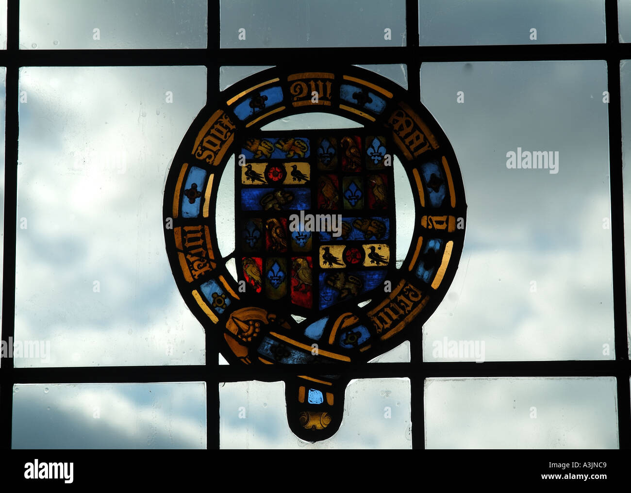 Stained glass in Bodleian Library, Oxford Stock Photo - Alamy