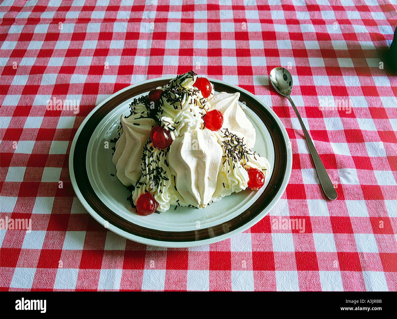 meringues and cream typical sweets from region of emmental canton of ...