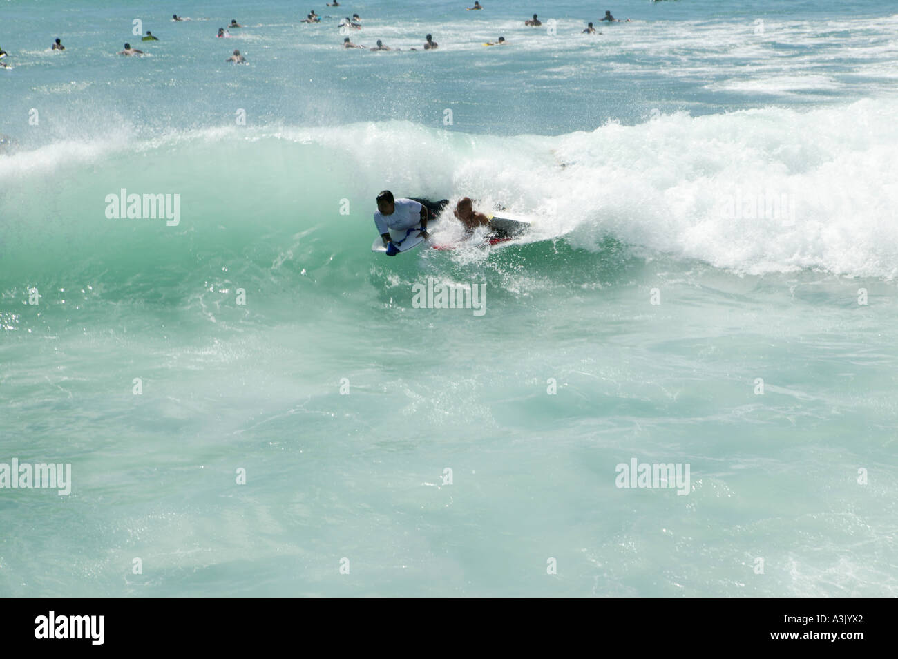 hawaii body boarder Stock Photo - Alamy
