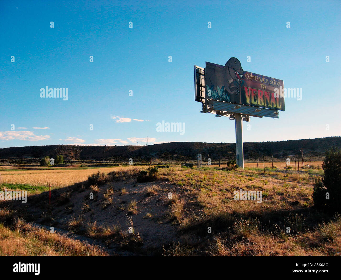 Welcome Goodbye sign Vernal Utah USA Stock Photo - Alamy