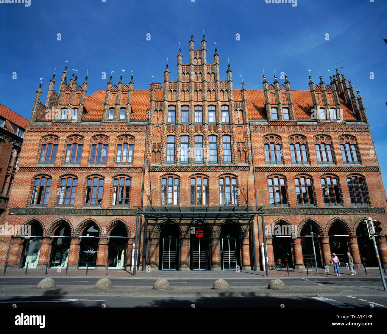 Altes Rathaus in Hannover erbaut im Stile der Backsteingotik Stock ...
