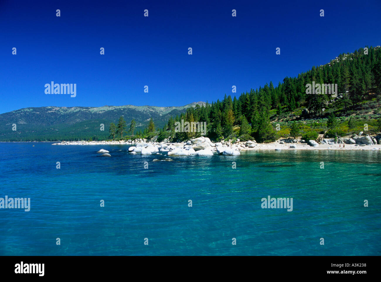 Sand Beach Lake Tahoe Nevada Stock Photo - Alamy