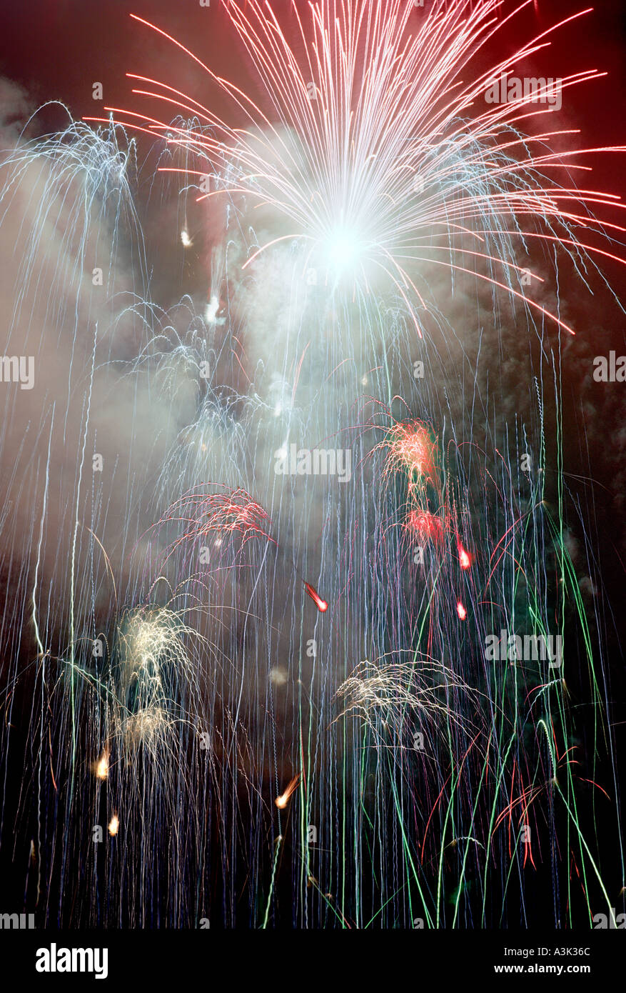 Fireworks In Sofia The Capital Of Bulgaria Stock Photo - Alamy