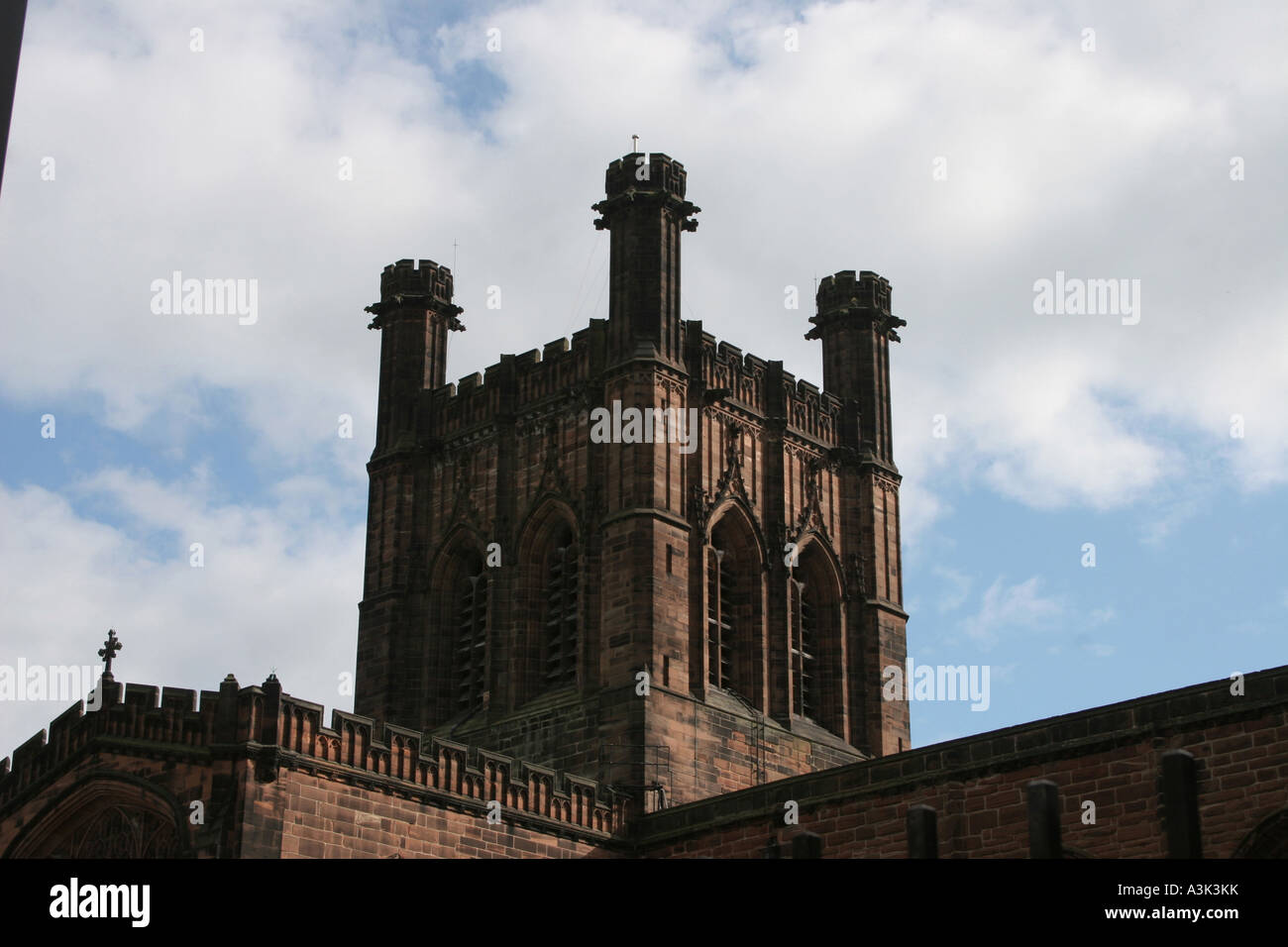 Chester cathedral from Abbey Square Stock Photo - Alamy