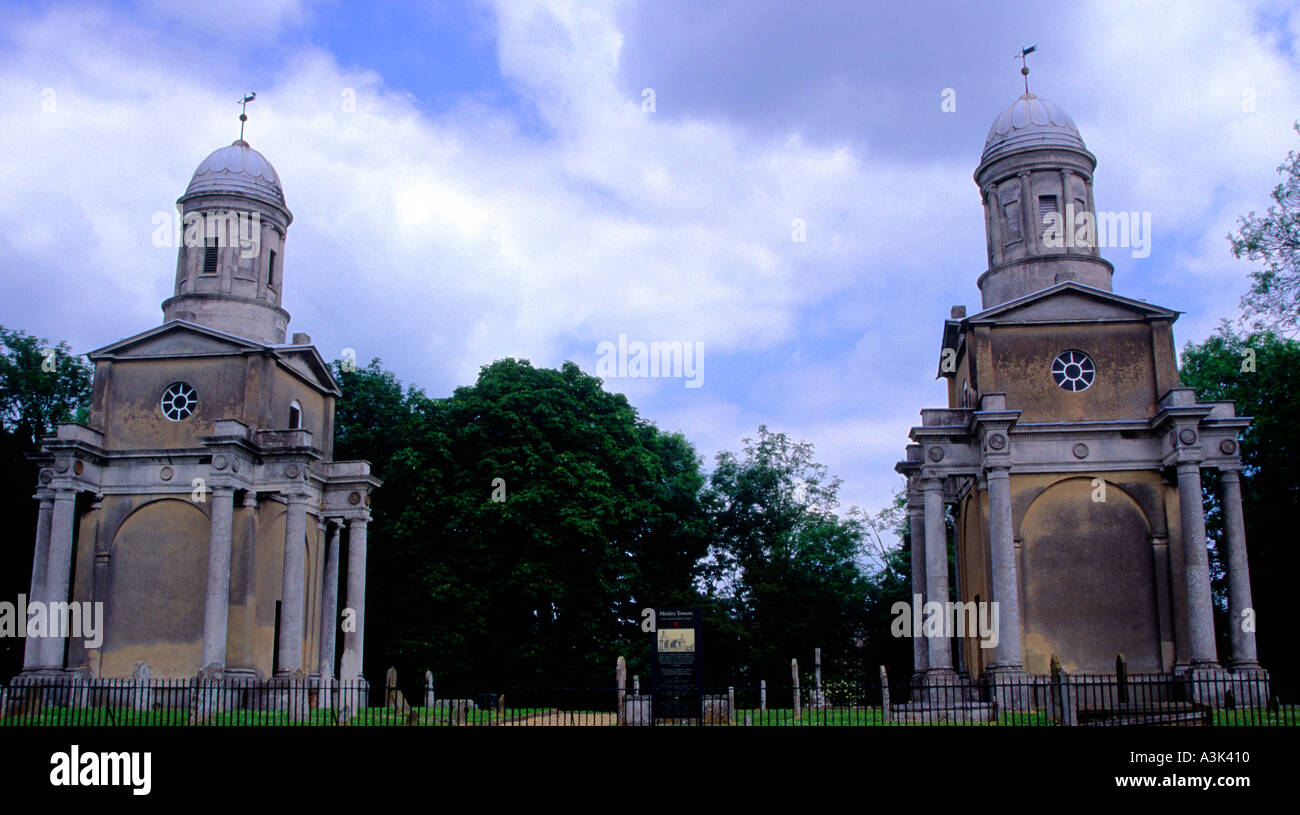 Mistley towers Manningtree Essex England Stock Photo - Alamy