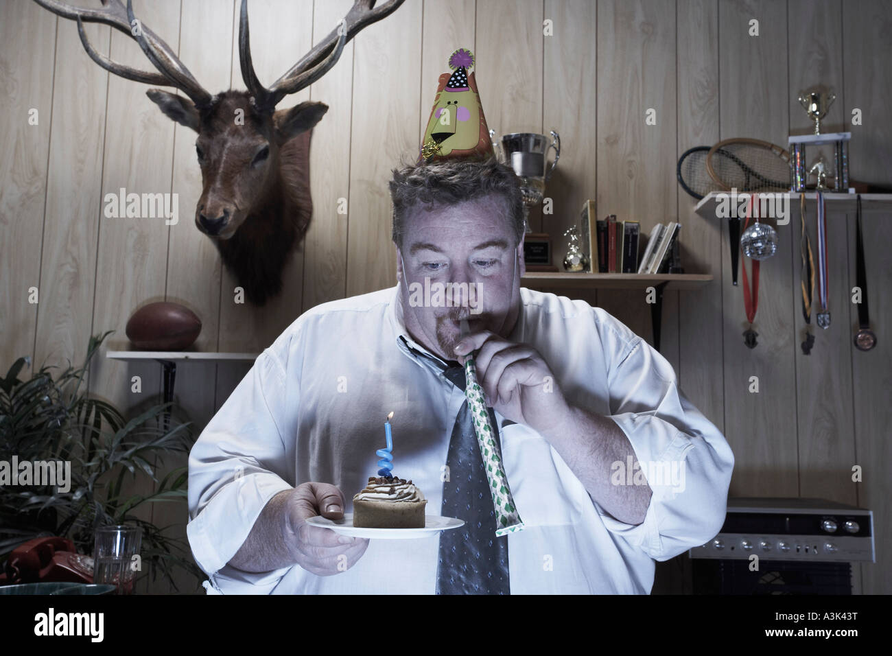 Chubby man birthday hi-res stock photography and images - Alamy