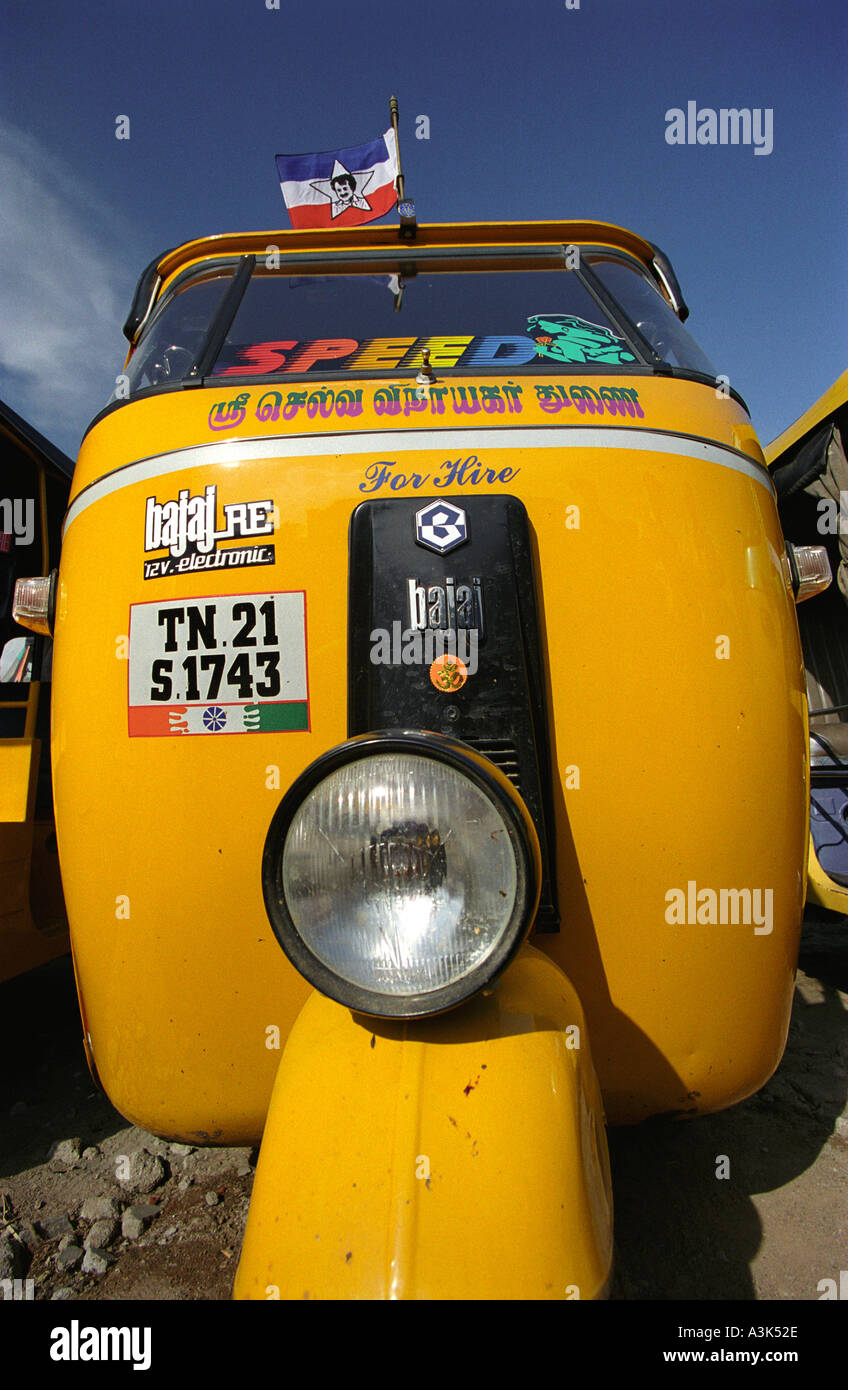 Typical Indian Auto Rickshaw Stock Photo - Alamy