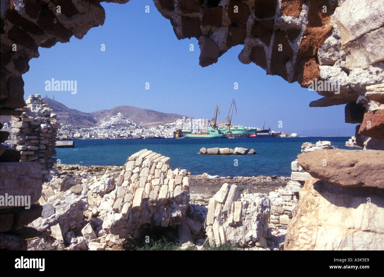 Port of syros hi-res stock photography and images - Alamy
