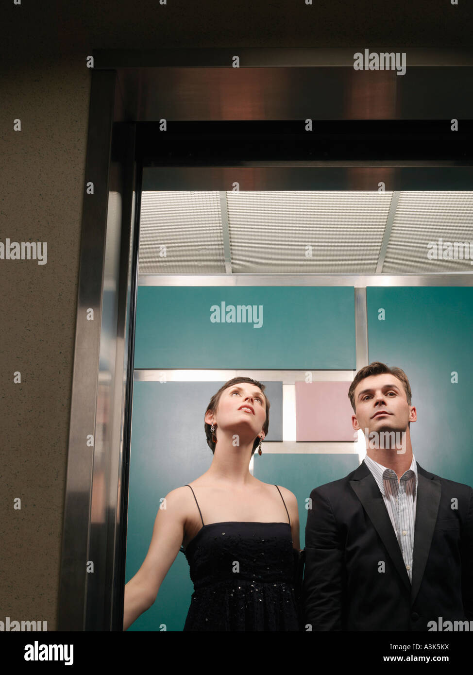 Elevator Man Looking Up High Resolution Stock Photography and Images ...