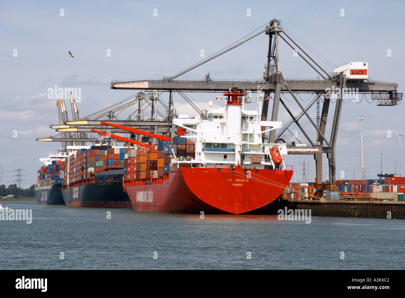 cargo ships port container terminal export import ship freight trade ...