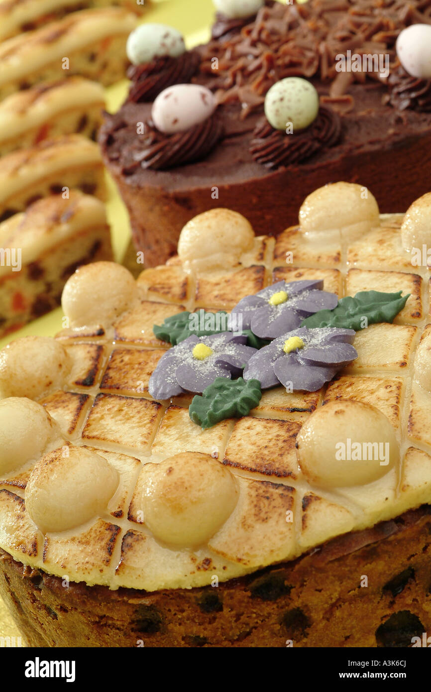 A selection of traditional Easter cakes Stock Photo - Alamy