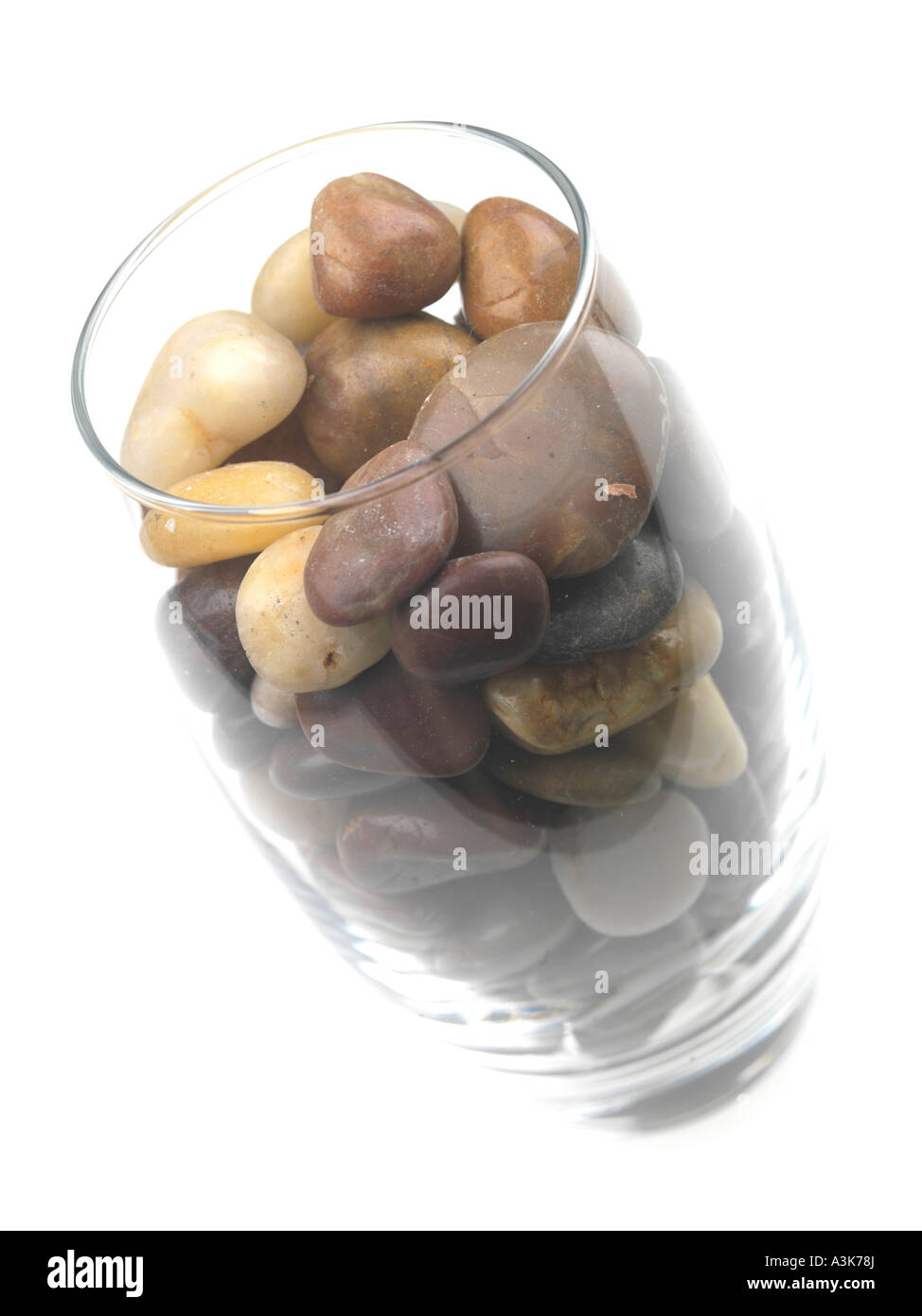 Glass of Pebbles Stock Photo - Alamy