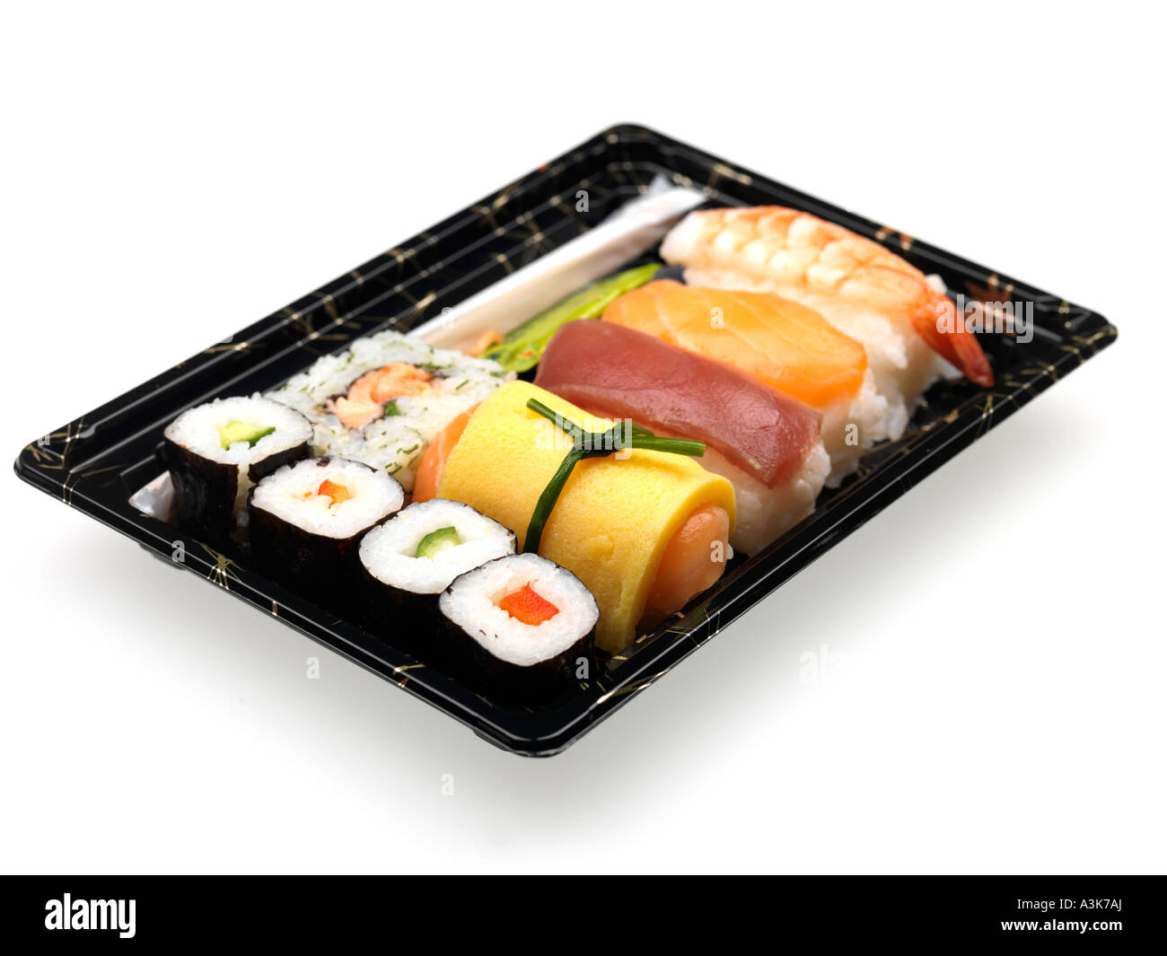 Tray Of Ready Made Or Prepared Shop Bought Japanese Style Fresh Healthy ...