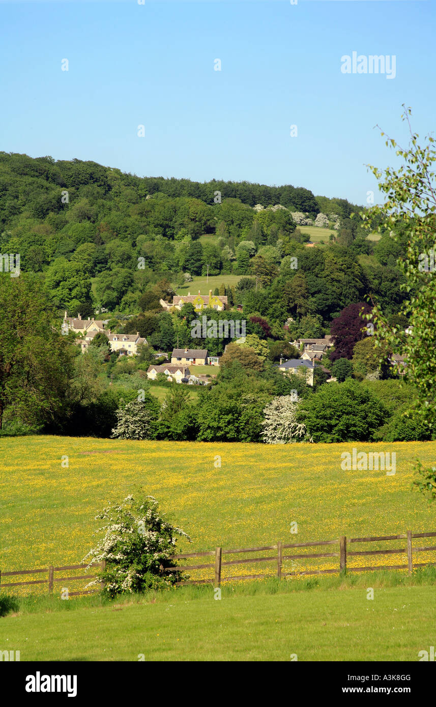 The village of Sheepscombe in the Cotswolds England Stock Photo - Alamy