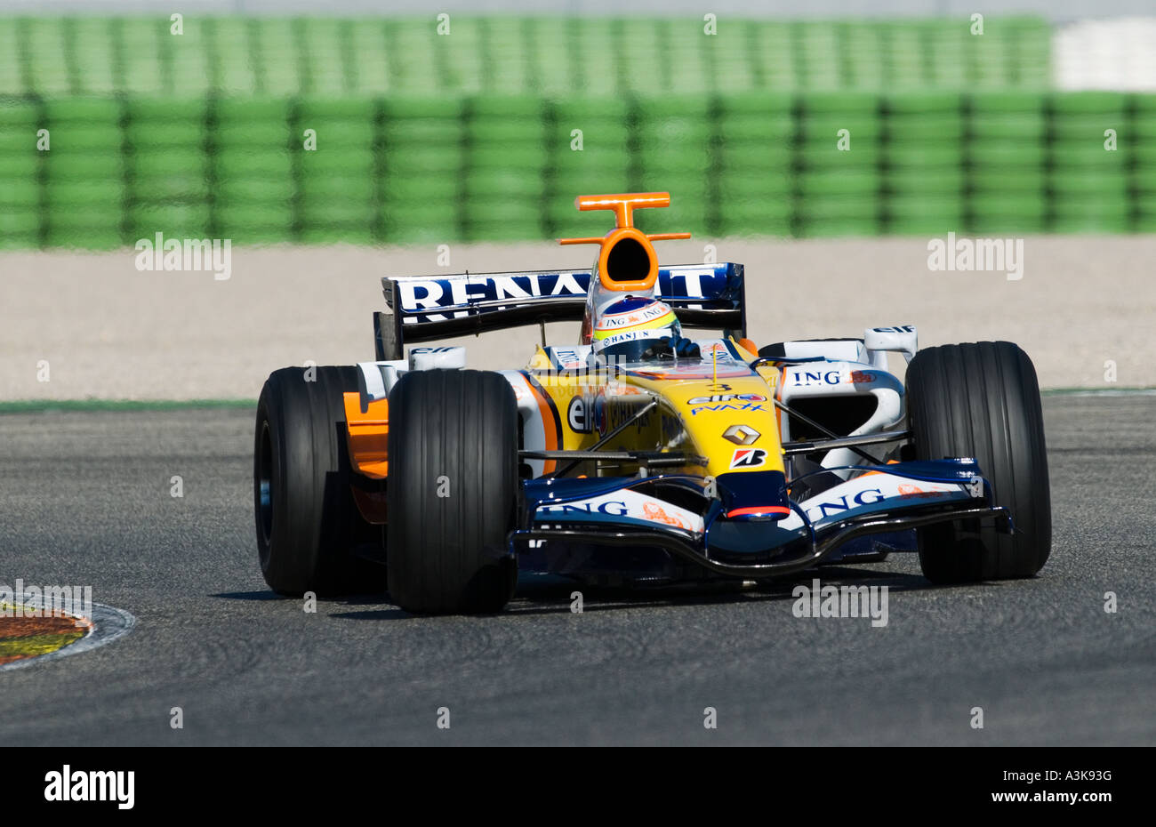 Giancarlo Fisichella, in the Renault R27 in January 2007 Stock Photo ...