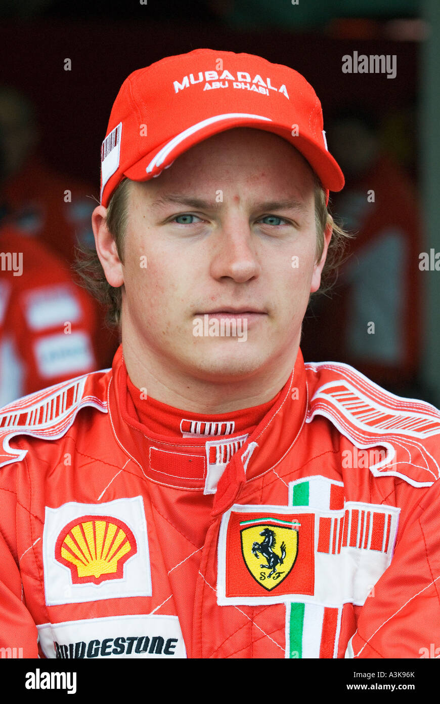 Kimi Raeikkoenen, Ferrari February 2007 Stock Photo - Alamy