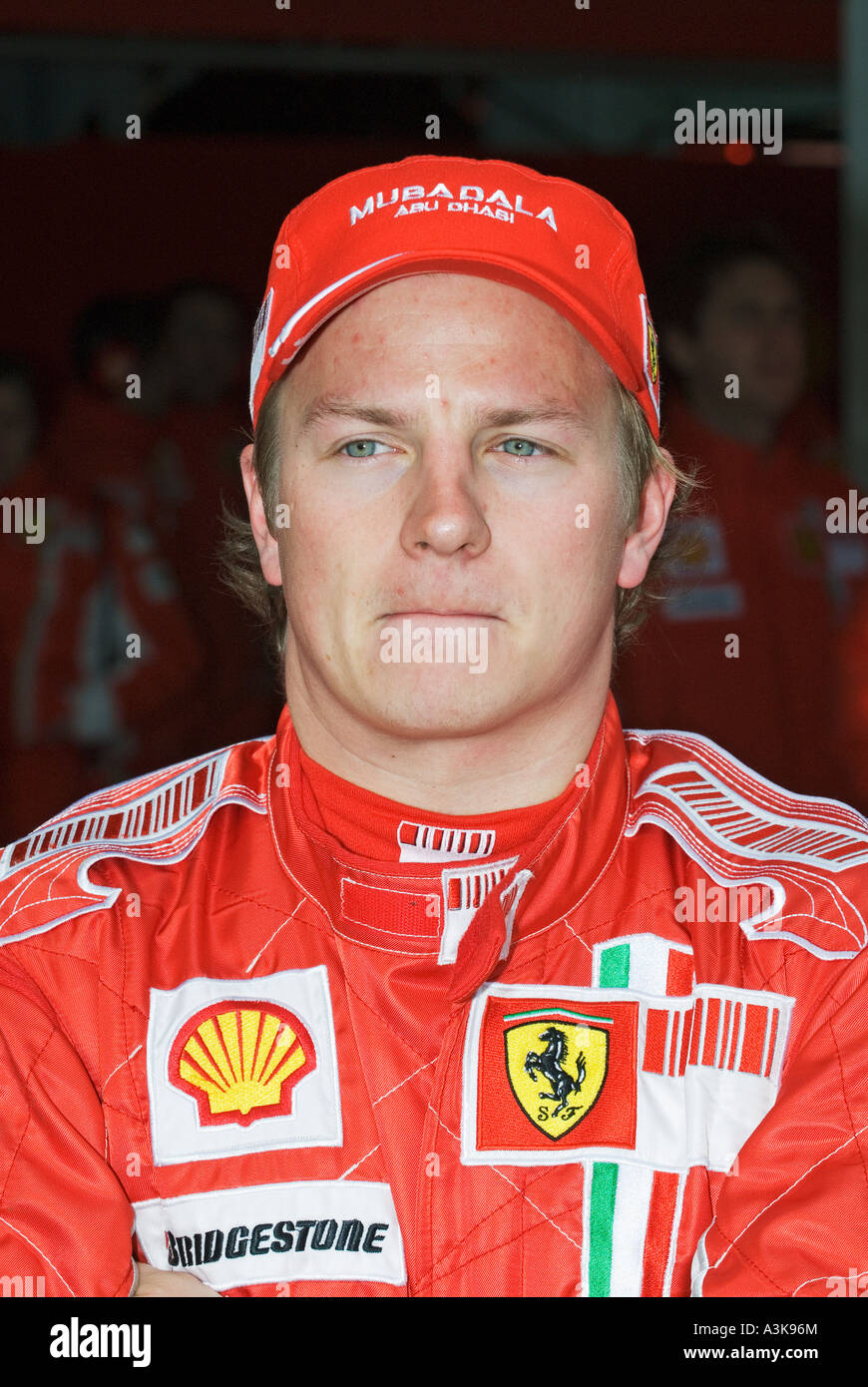 Kimi Raeikkoenen, Ferrari February 2007 Stock Photo - Alamy